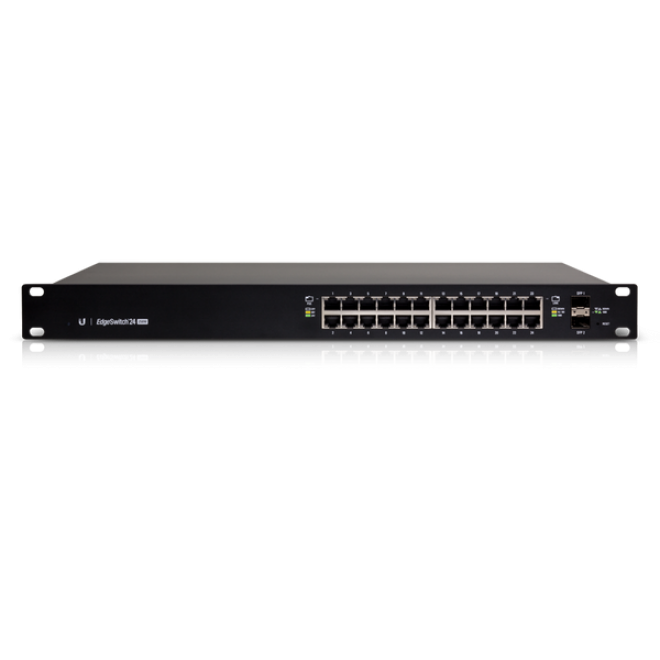 Ubiquiti EdgeSwitch 24 - 24-Port Managed PoE+ Gigabit Switch, 2 SFP ...