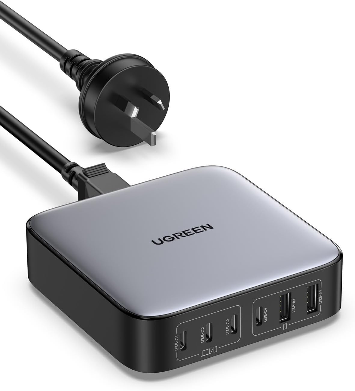 UGREEN 35044A 200W USB C Desktop Charger Nexode 6 Ports GaN PD Fast ...