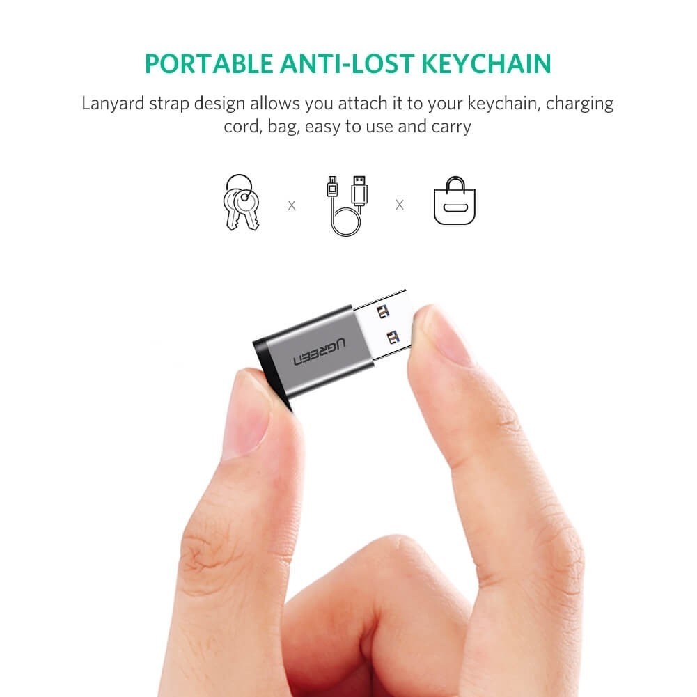 UGREEN 50533 USB-C 3.1 Female to USB-A 3.0 Male Adapter