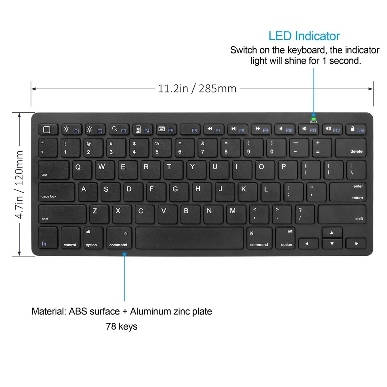 Choetech BH-006 Ultra Slim Wireless Bluetooth Keyboard