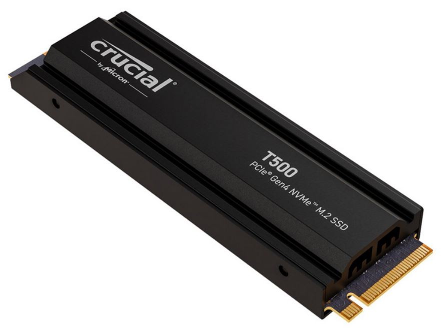 Crucial T500 2TB Gen4 NVMe SSD Heatsink - 7400/7000 MB/s R/W 1200TBW ...