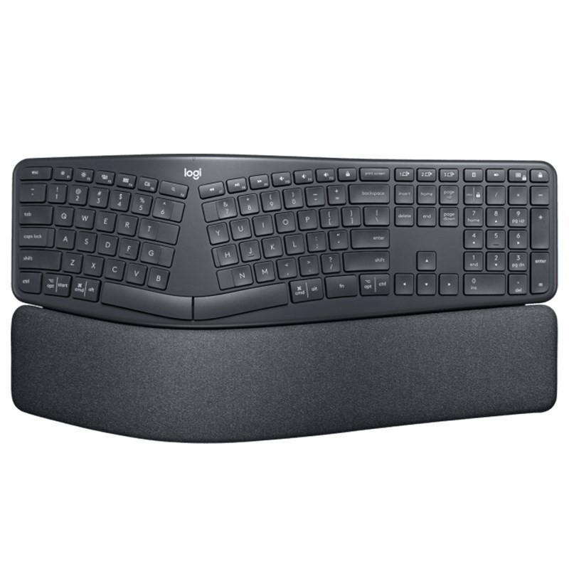 Logitech K860 ERGO Split Wireless Keyboard - Curved Ergonomic Split ...