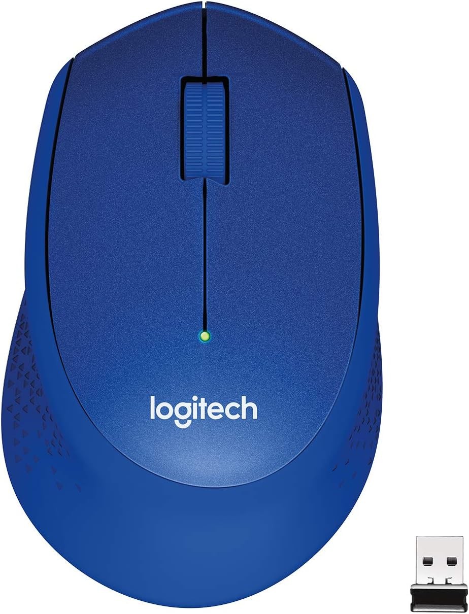 Logitech M331 Silent Plus Wireless Optical Mouse - Blue