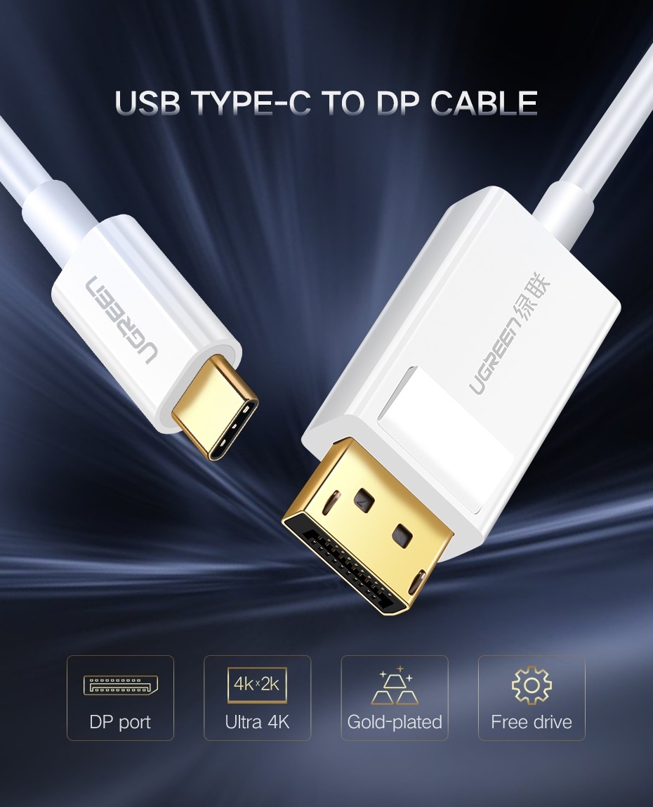 UGREEN 40420 USB-C to DP Cable 1.5M