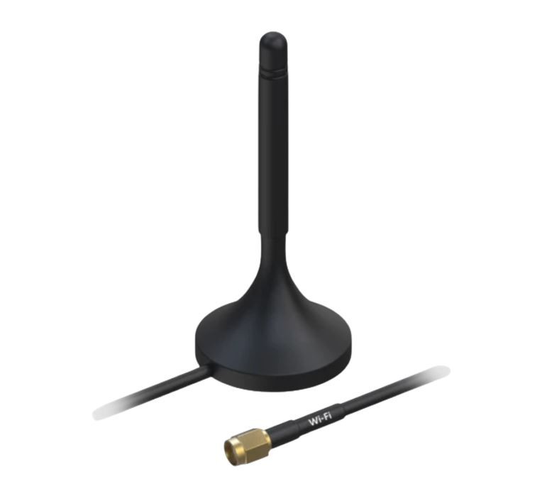 Teltonika WiFi Magnetic SMA Antenna - 2.4GHz 1.5m Cable Length ...