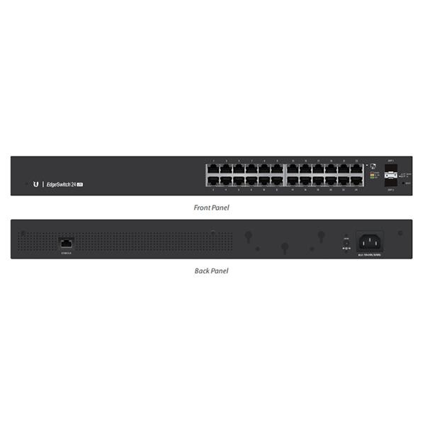 Ubiquiti EdgeSwitch 24 - 24-Port Managed Gigabit Switch, 2 SFP, Layer 2 ...