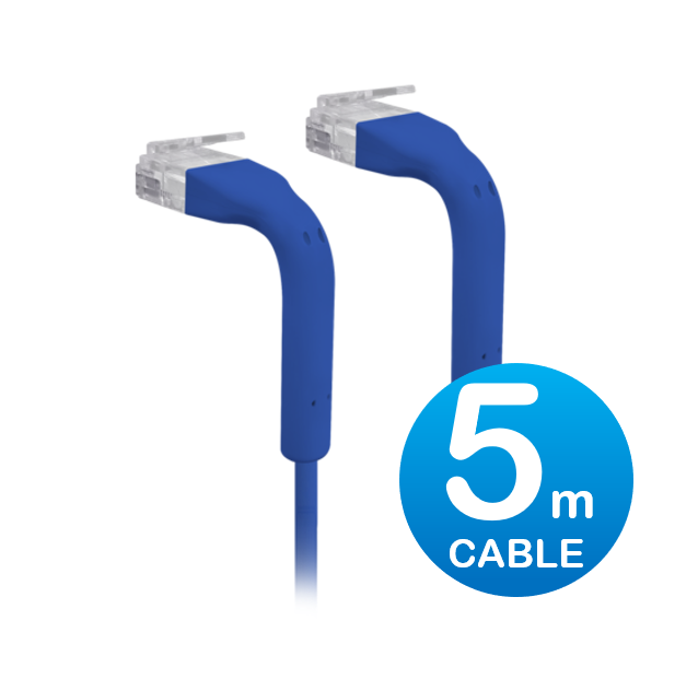 UniFi Patch Cable 5m Blue, Both End Bendable to 90 Degree, RJ45 ...