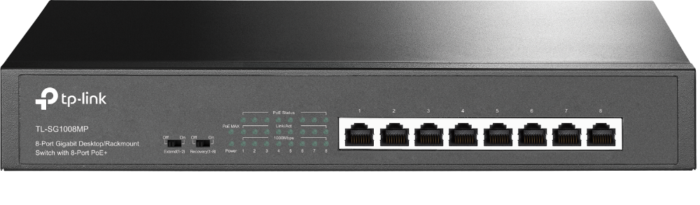 TP-Link TL-SG1008MP 8-Port Gigabit Desktop/Rackmount Switch with PoE+